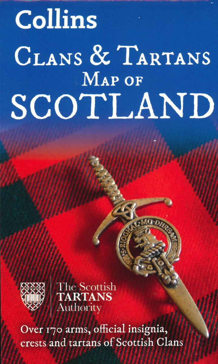 Clans and Tartans Map of Scotland – The Shetland Bookshop
